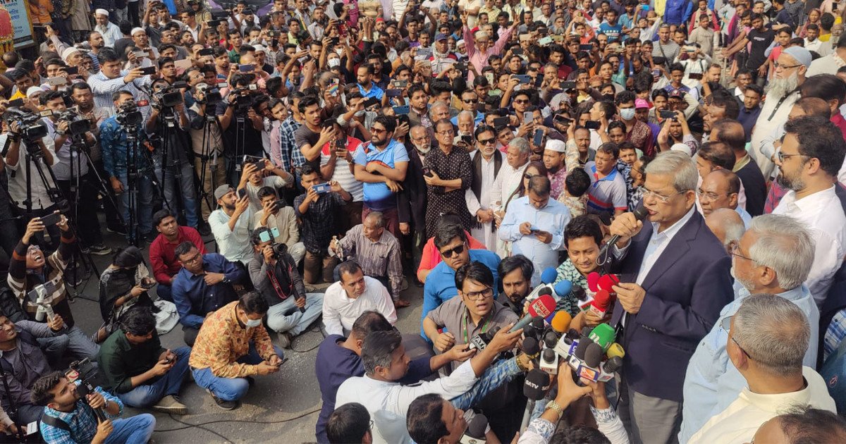 BNP’s march from Shahjadpur to Malibagh begins