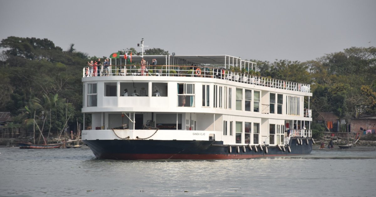 World’s longest river cruise: Indian ship Ganga Vilas in Barisal now
