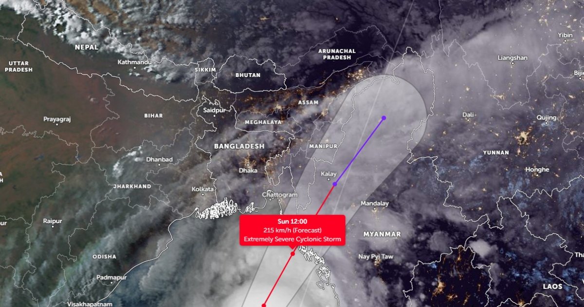 Cyclone Mocha approaches coast with 190kmph wind speed