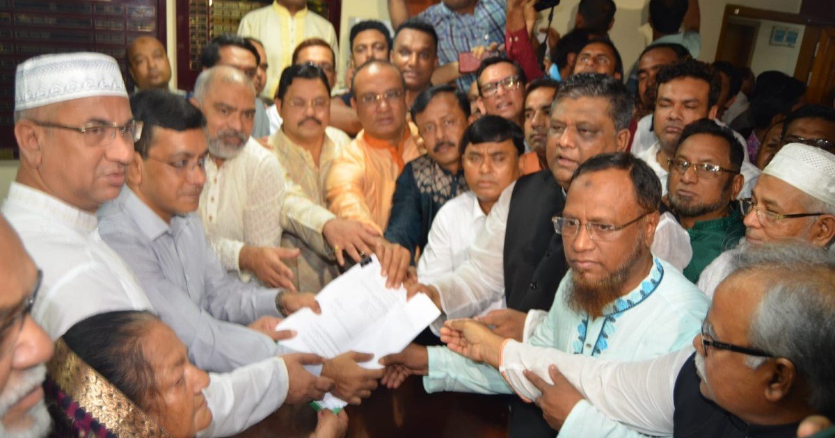 Sylhet Awami League mayoral candidate submits nomination paper