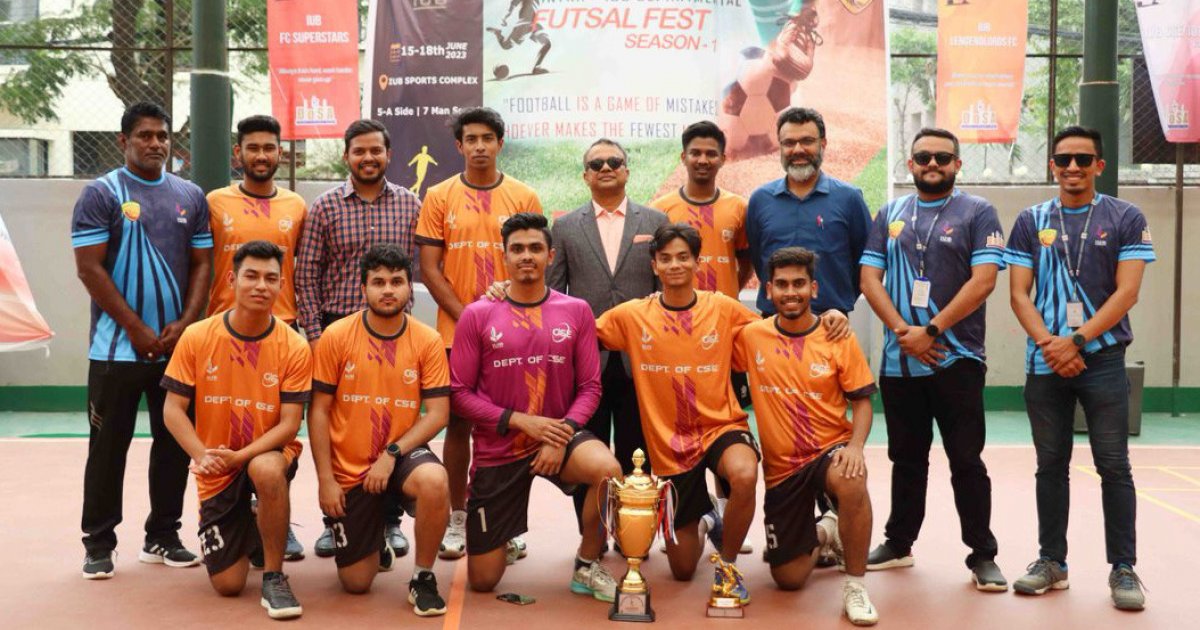 IUB’s CSE dept wins intra-departmental futsal tournament