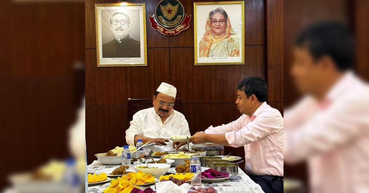 Clash and cuisine: DB chief dishes out food to BNP leader Gayeshwar