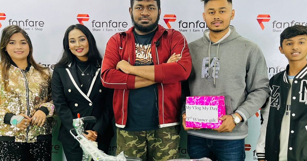 Fanfare's mega contest winners awarded by popular content creator ...
