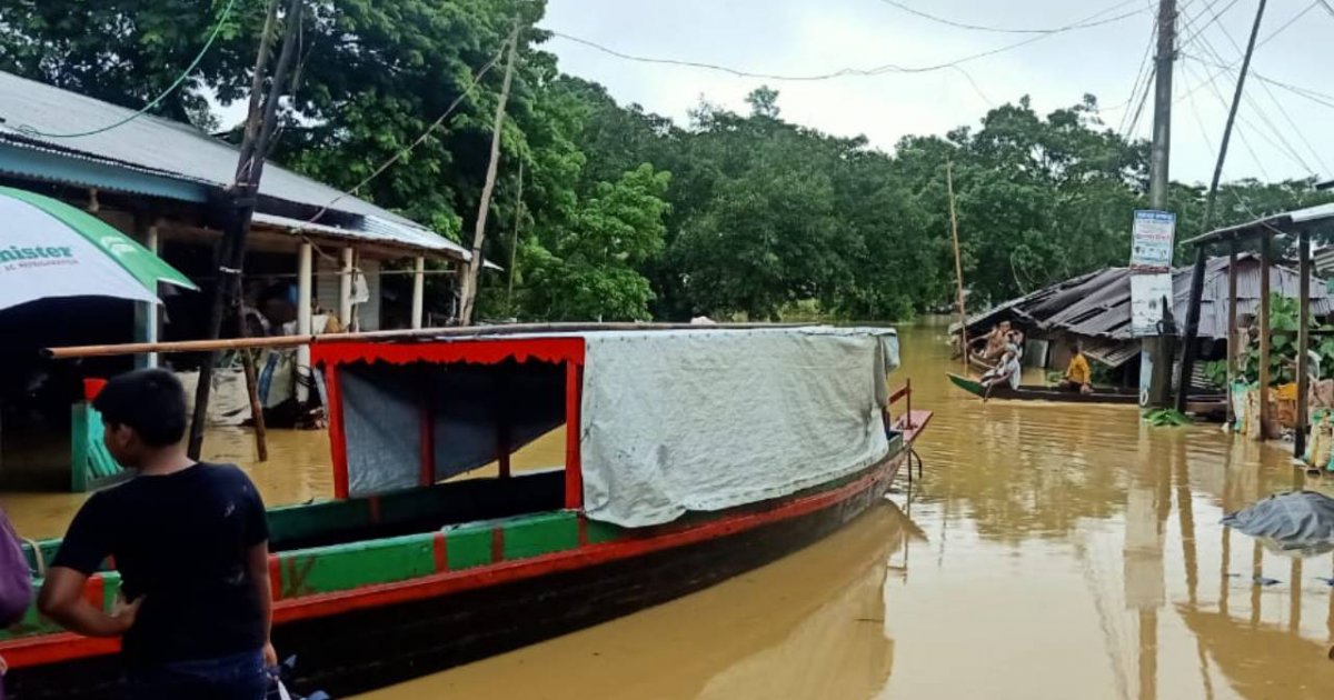 10,000 people waterlogged in Baghaichhari