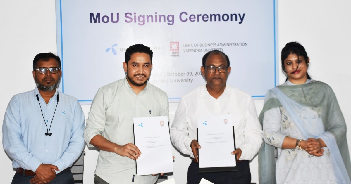 MoU signed between Grameenphone and Varendra University