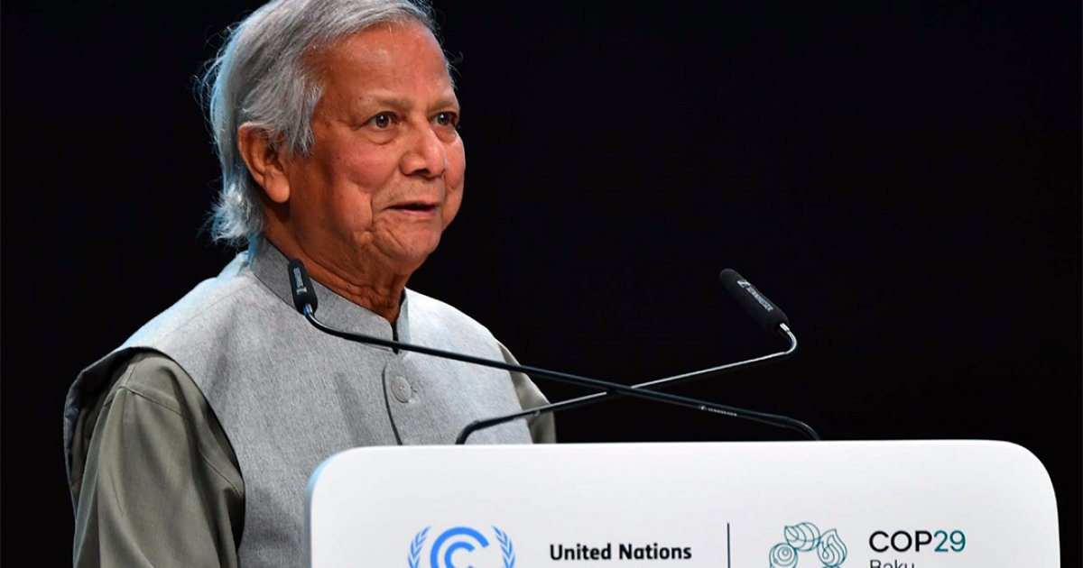 Chief Adviser Yunus returns home after joining COP29 in Baku