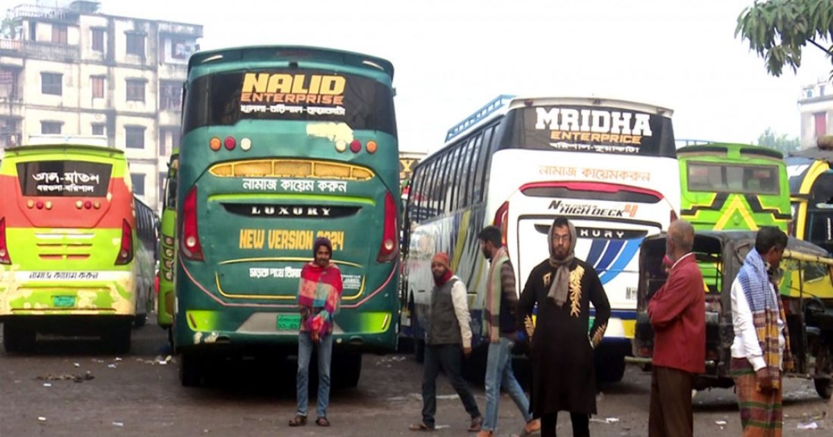 Bus services suspended on 16 routes from Barisal over safety concerns