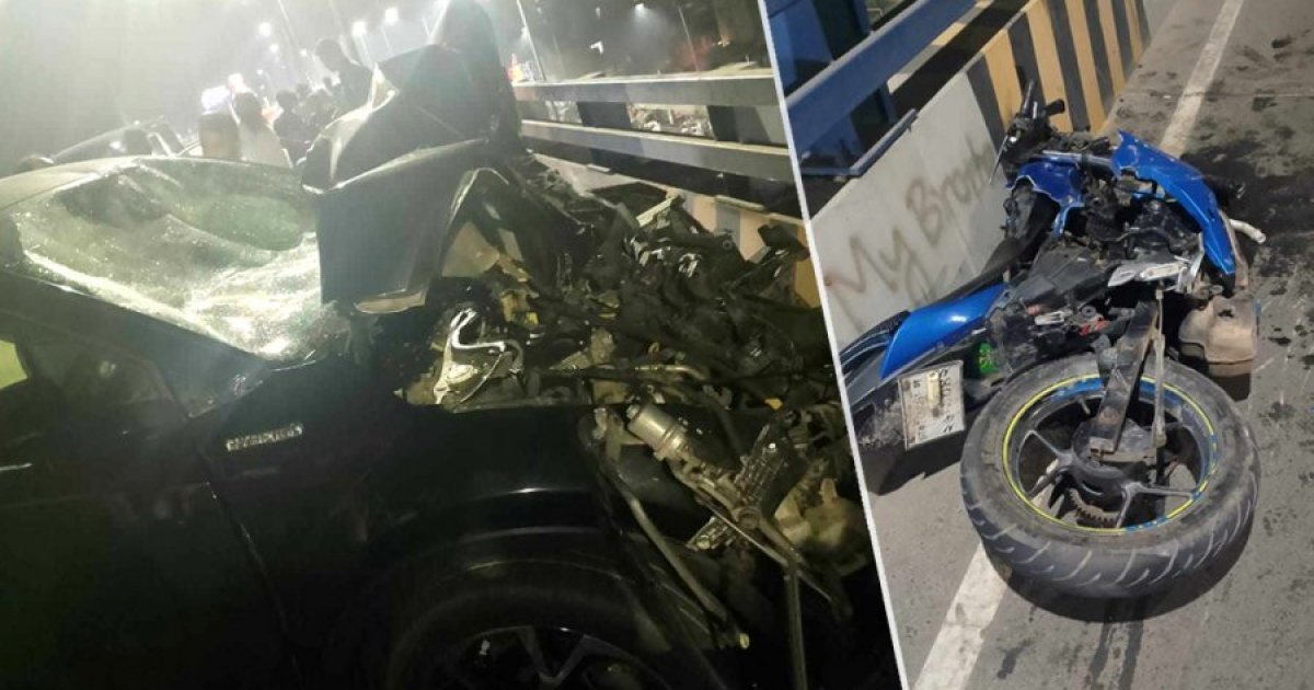 Two killed in private car-motorcycle collision on Kalshi flyover