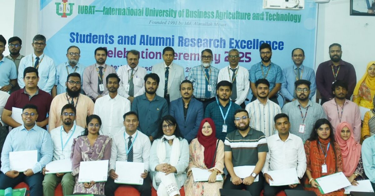 IUBAT hosts Students and Alumni Research Excellence Celebration Ceremony 2025