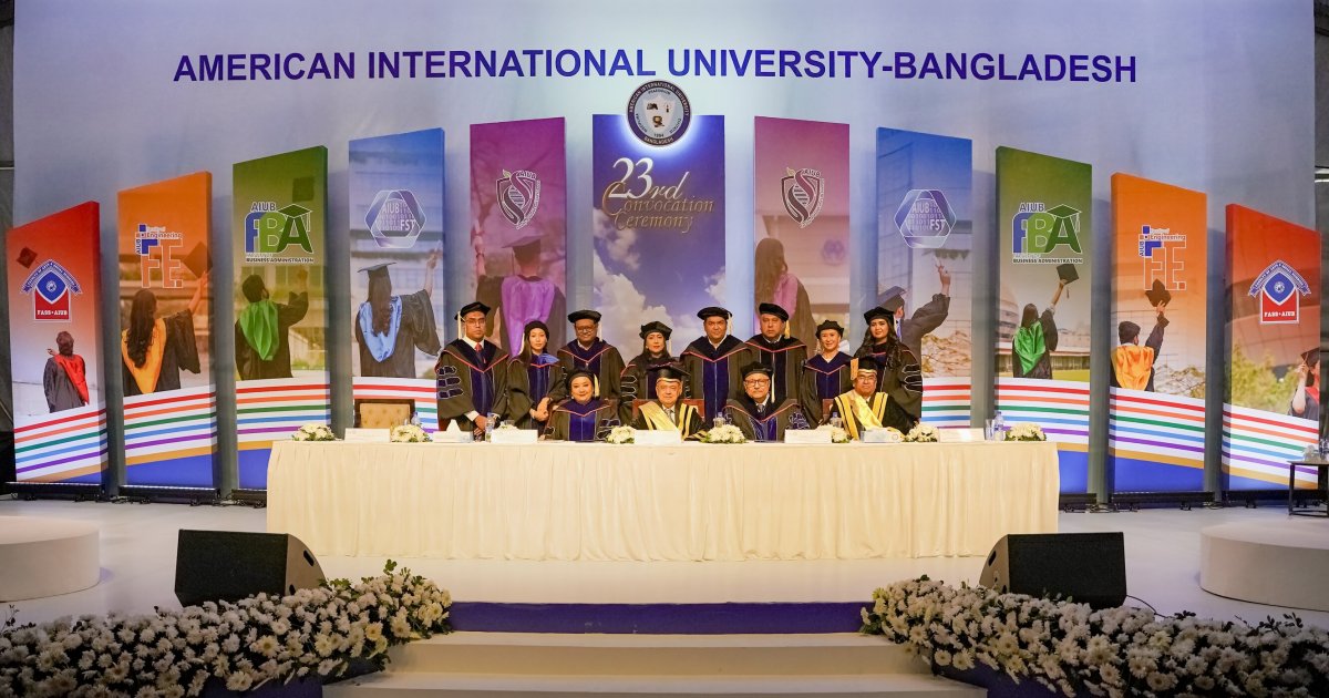 AIUB holds 23rd convocation on its campus