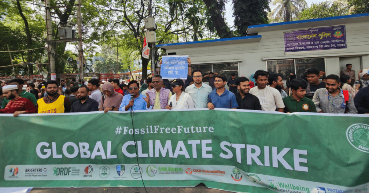 ‘Global Climate Strike’ demanding fossil fuel-free future held in Dhaka