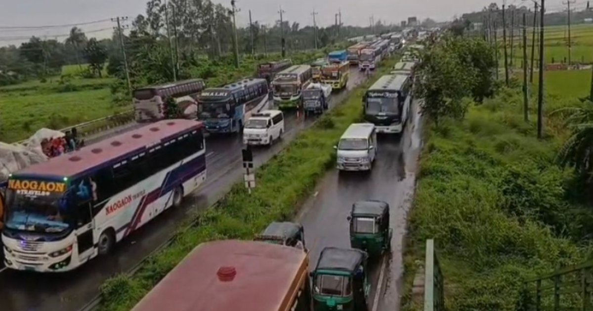 47km tailback on Dhaka-Tangail-Jamuna Bridge highway amid Eid rush