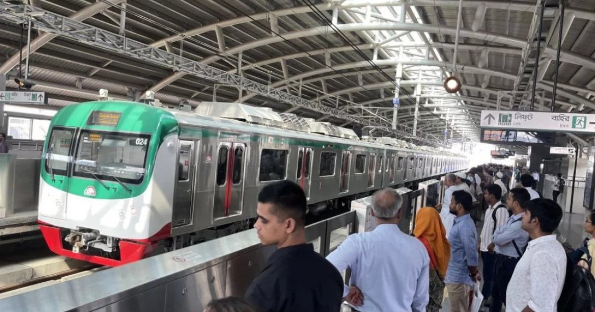 Dhaka metro rail MRT-6 to extend night service by 20 minutes from Sunday