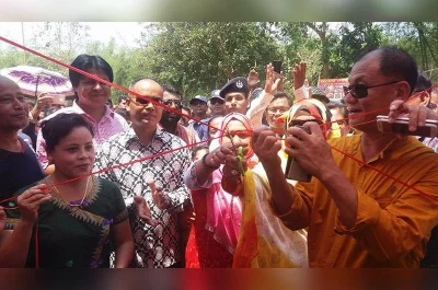 Sangrai water festival of Marma celebrated in Rangamati