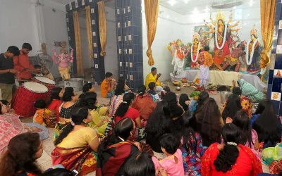 In pictures: Durga Puja ends with immersion