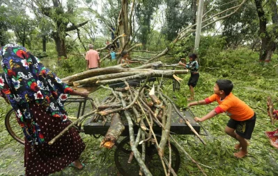 In pictures: Aftermath of Cyclone Bulbul