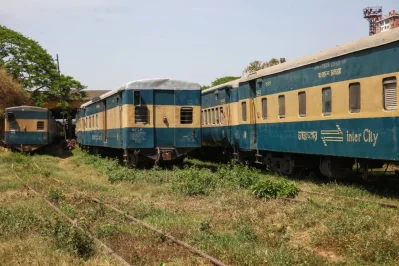 In pictures: Empty train bogies at Kamalapur Railway Station