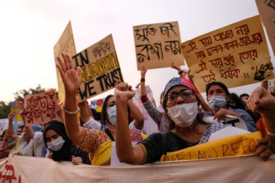 In pictures: Protest against rape