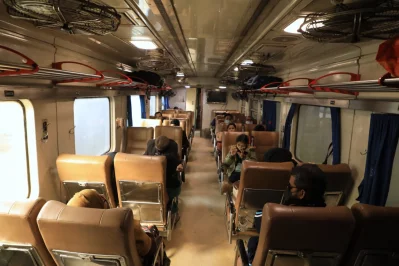 In pictures: Trains start carrying passengers at half capacity