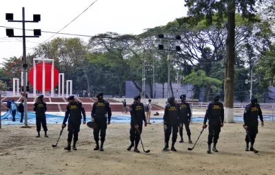 In pictures: RAB security inspection at Shaheed Minar | Dhaka Tribune