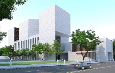 In pictures: Modern complex for historic public library