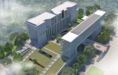 In pictures: Modern complex for historic public library