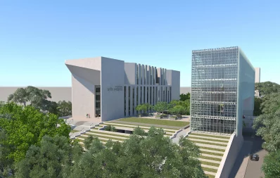 In pictures: Modern complex for historic public library