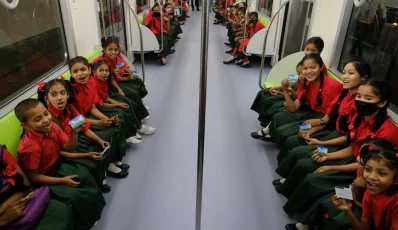 In pictures: Over 700 children get free metro rail ride
