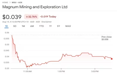 Magnum Mining (ASX: MGU) shares down 33% on scoping study - too excited ...