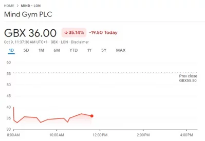 Mind Gym (LON: MIND) crashes 35% on trading update - bit of a brain strain