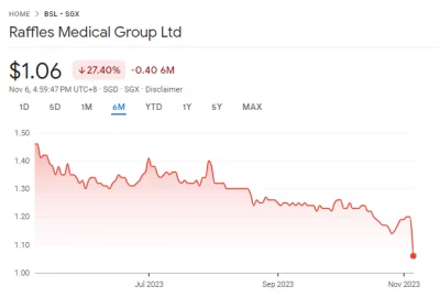 Raffles Medical (SGX: BSL) down 12% on turnover, profits slump - no ...