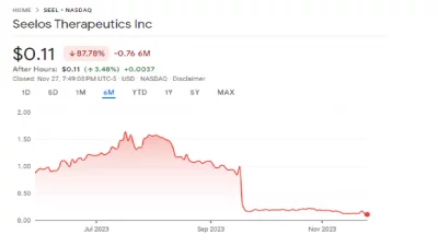 Seelos Thera (NASDAQ: SEEL) to rise 3,000% today - a purely nominal ...