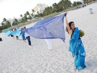 Monica Jahan Bose's exhibition at Aloki's Shala Art Gallery