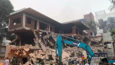 Demolition continues: Sheikh Mujib’s Dhanmondi 32 home nearly levelled