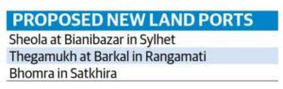 Three more land ports in the offing under BBIN initiative