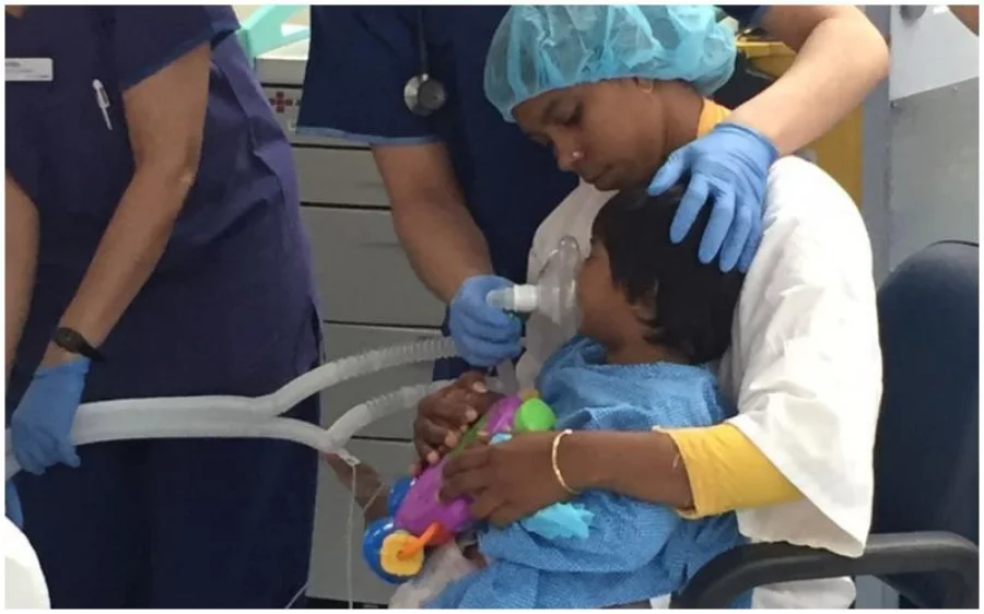 Bangladeshi girl with three legs can walk again after rare surgery