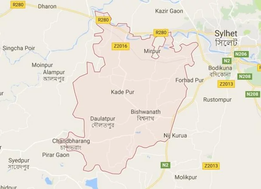 One held over posing with foot on Hindu idol