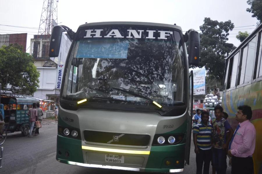 Who bought Farhad Mazhar's bus ticket?