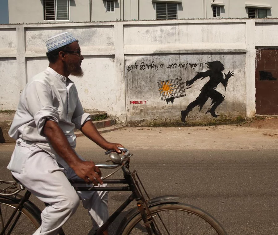The flight of sense: Emerging graffiti in Dhaka