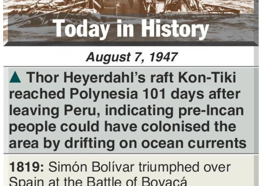 August 7: What happened this day in history