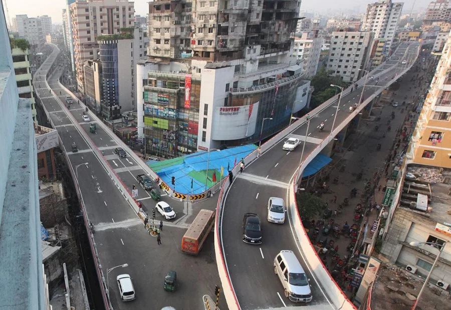 PM Hasina inaugurates Mouchak-Moghbazar flyover