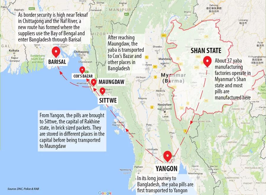 From Myanmar to Bangladesh: Yaba’s journey of a thousand miles