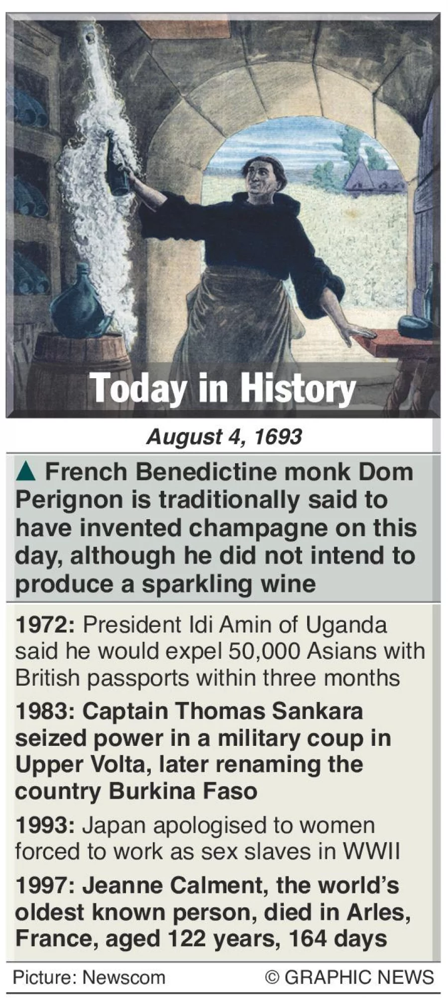 August 4: What happened this day in history