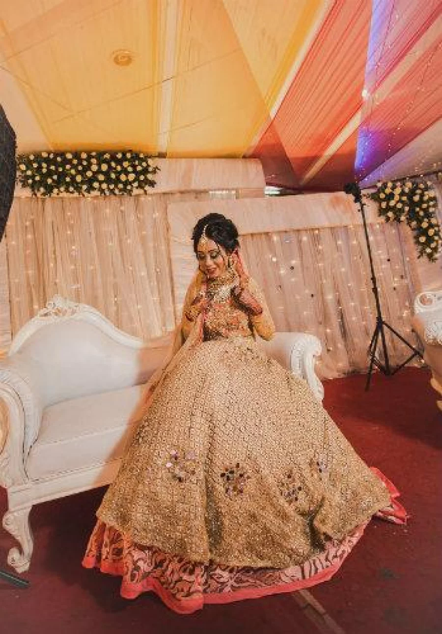 Behind the scenes of a custom wedding dress