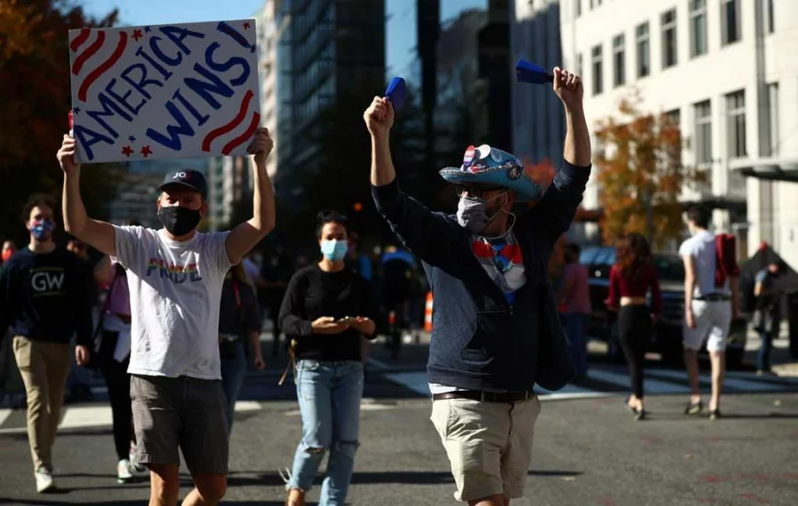 Celebrations erupt in major US cities after Biden election win