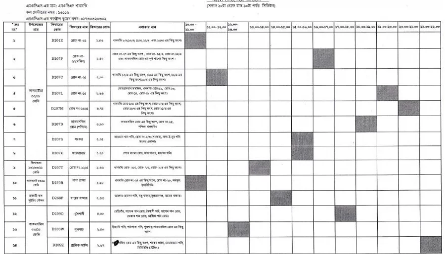 Friday's loadshedding timing for DPDC areas