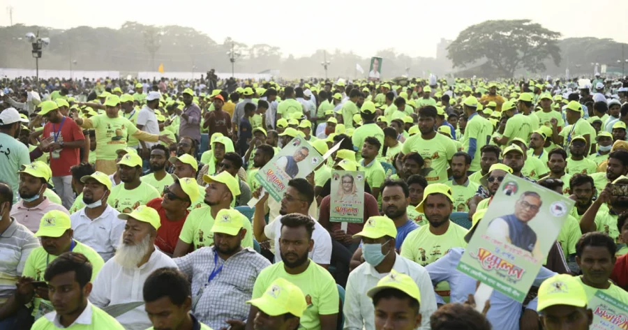 Dhaka district Awami League’s triennial conference draws huge crowd