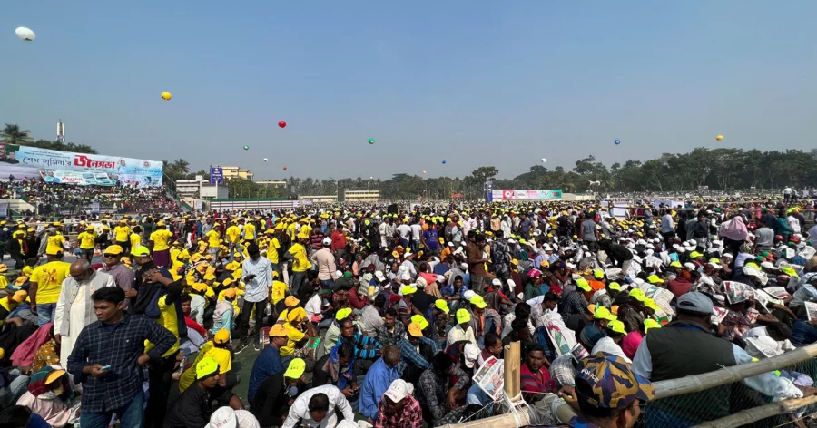 Awami League's massive public rally begins in Jessore