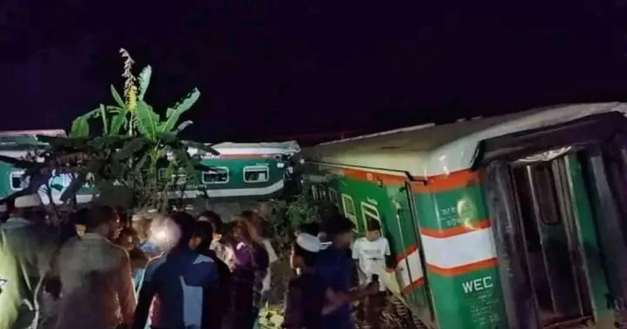 Collision of passenger, freight trains leaves 20 injured in Comilla