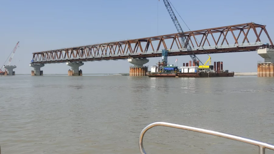 61% work of Bangabandhu Railway Bridge completed